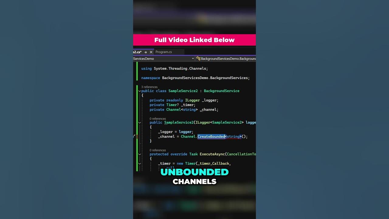 #dotnetcore Channels - Bounded & Unbounded - #dotnet - YouTube