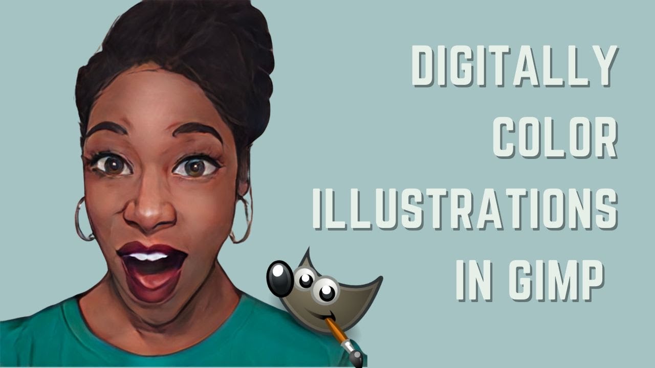 How to Digitally Color Your Hand Drawn Illustrations - YouTube