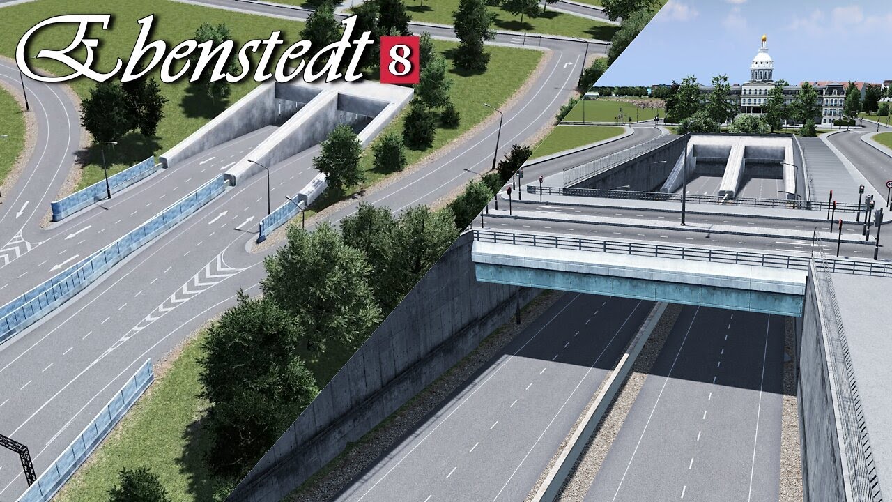 Sunken Highway _ Cities: Skylines | Ebenstedt Ep8 - YouTube