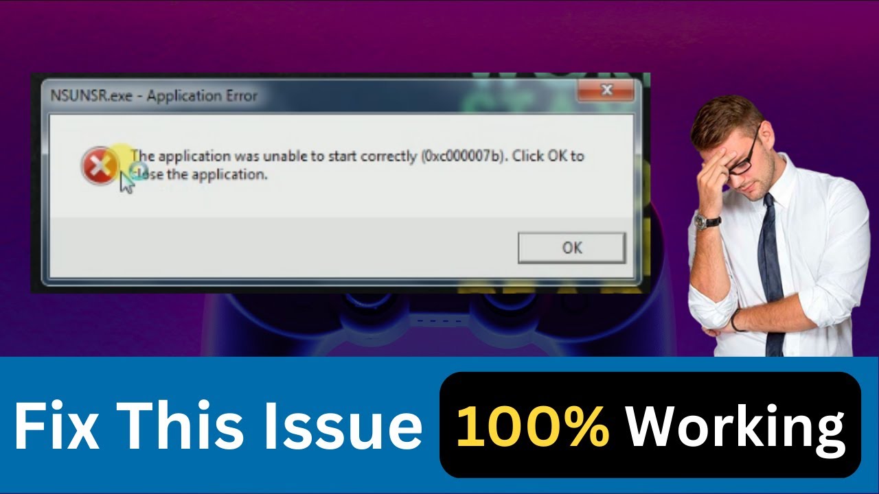 How To Fix 0xc000007b Error On Windows 7811011 Video 104 Youtube