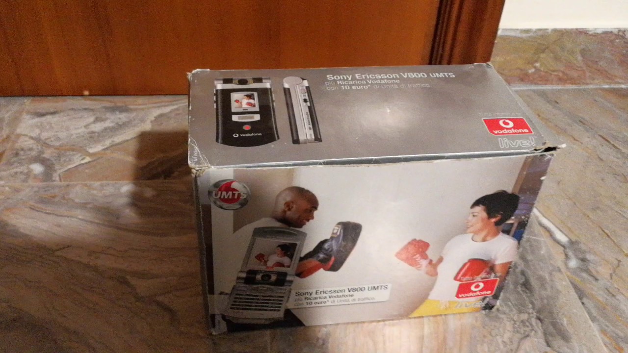 Sony Ericsson V800, unboxing - YouTube