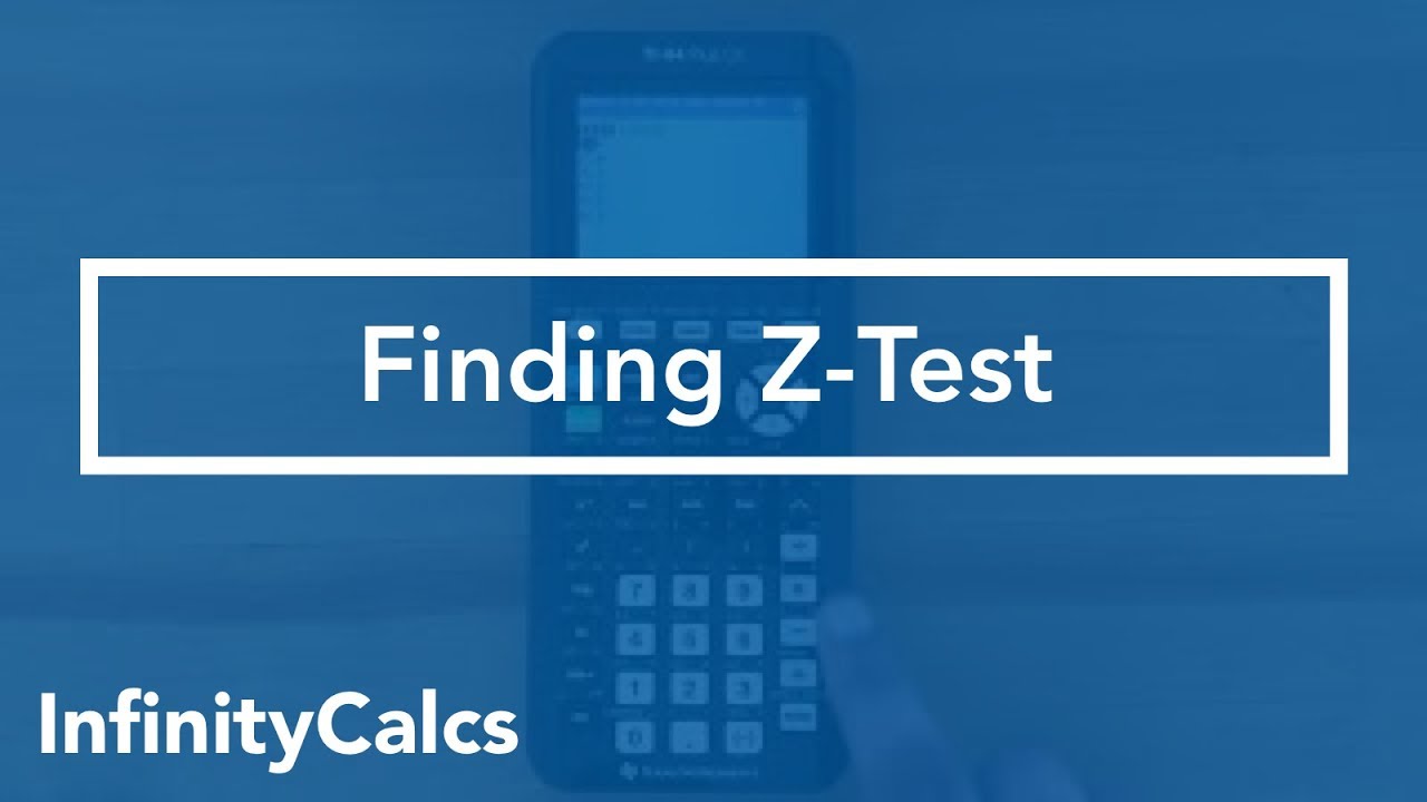 Where to find Z-Test (TI-84 CE Graphing Calculator) - YouTube