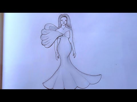 How to draw girls new costume //Costume design drawing👗👗 - YouTube