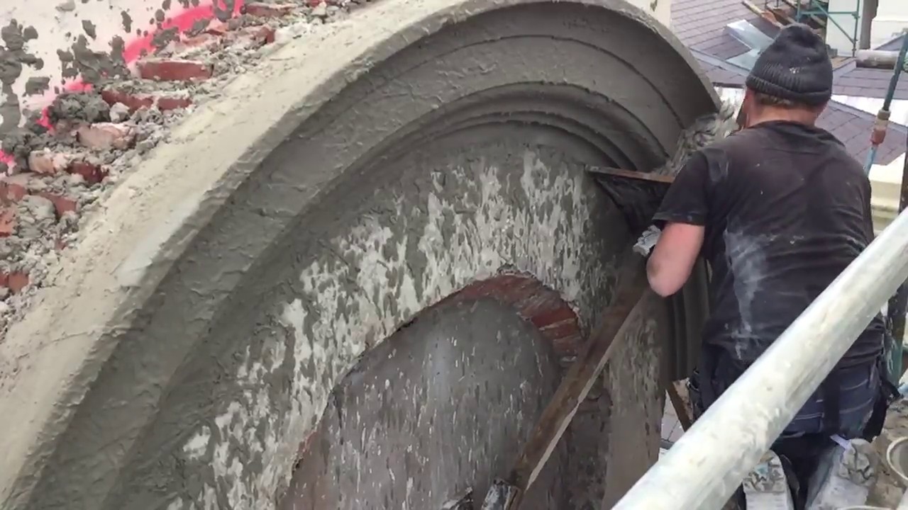 Solid Plastering. Building a Pediment - YouTube