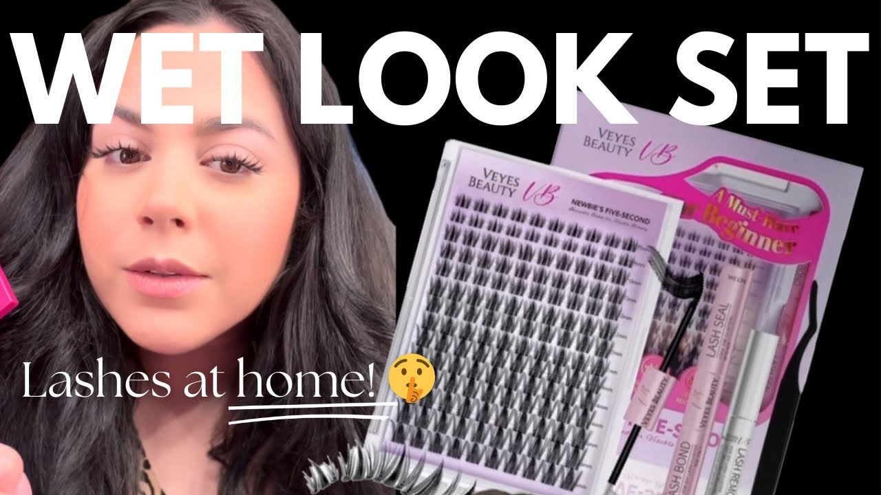 Shh! 🤫 WET SET LASHES at home?! - YouTube