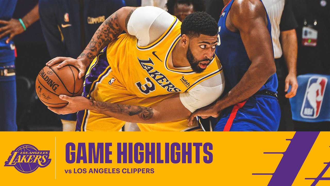 HIGHLIGHTS | Los Angeles Lakers vs Los Angeles Clippers - YouTube