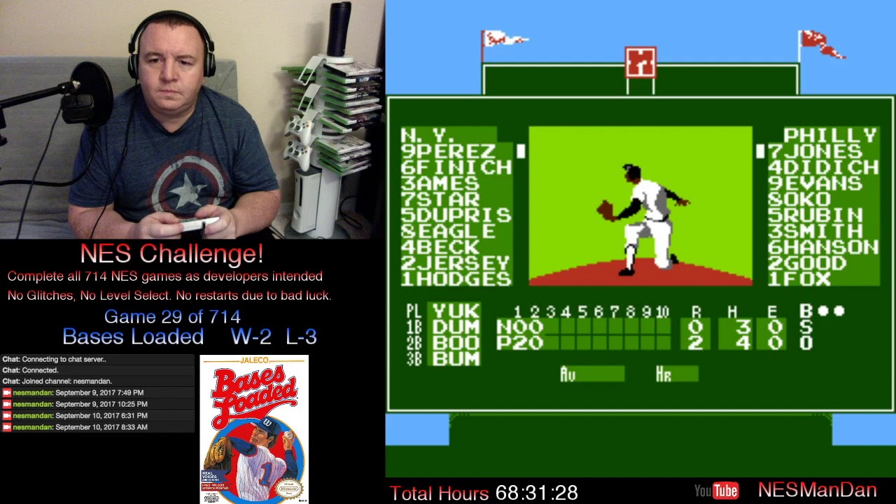 029 Bases Loaded Part 3 - The NES Challenge - NES Man Dan - YouTube