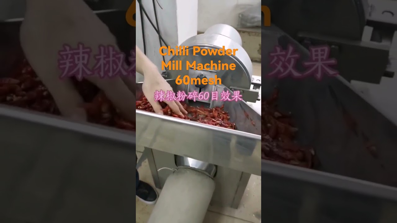 Chilli Powder Machine grinding dry chili into flour mill#short # ...