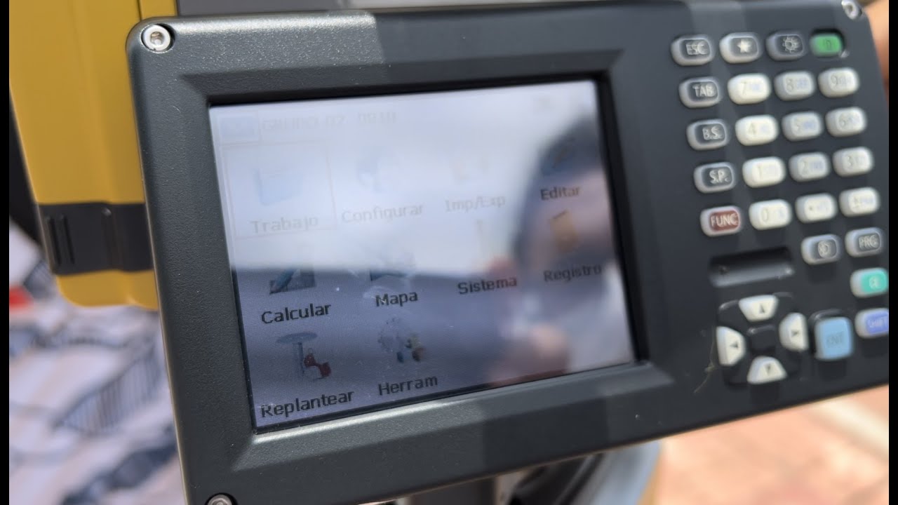 Configuración de Estación Total TopCon OS 205 - YouTube