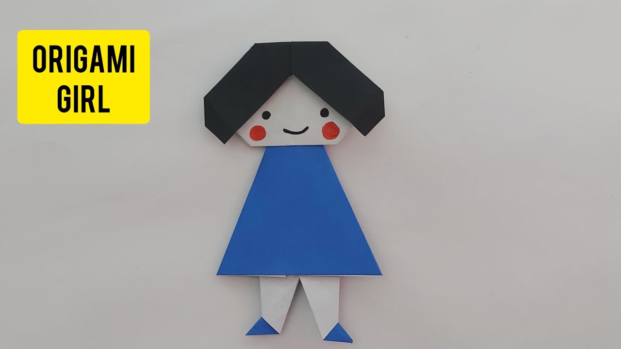 How To Make Origami One _ piece dress girl / Easy Paper Craft / Origami ...