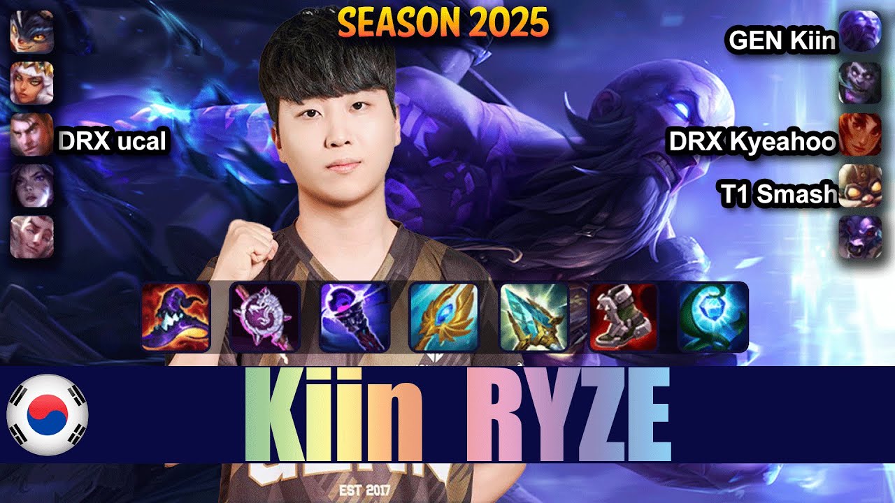 GEN Kiin RYZE vs RUMBLE Top - Patch 25.18 KR Ranked | lolrec - YouTube