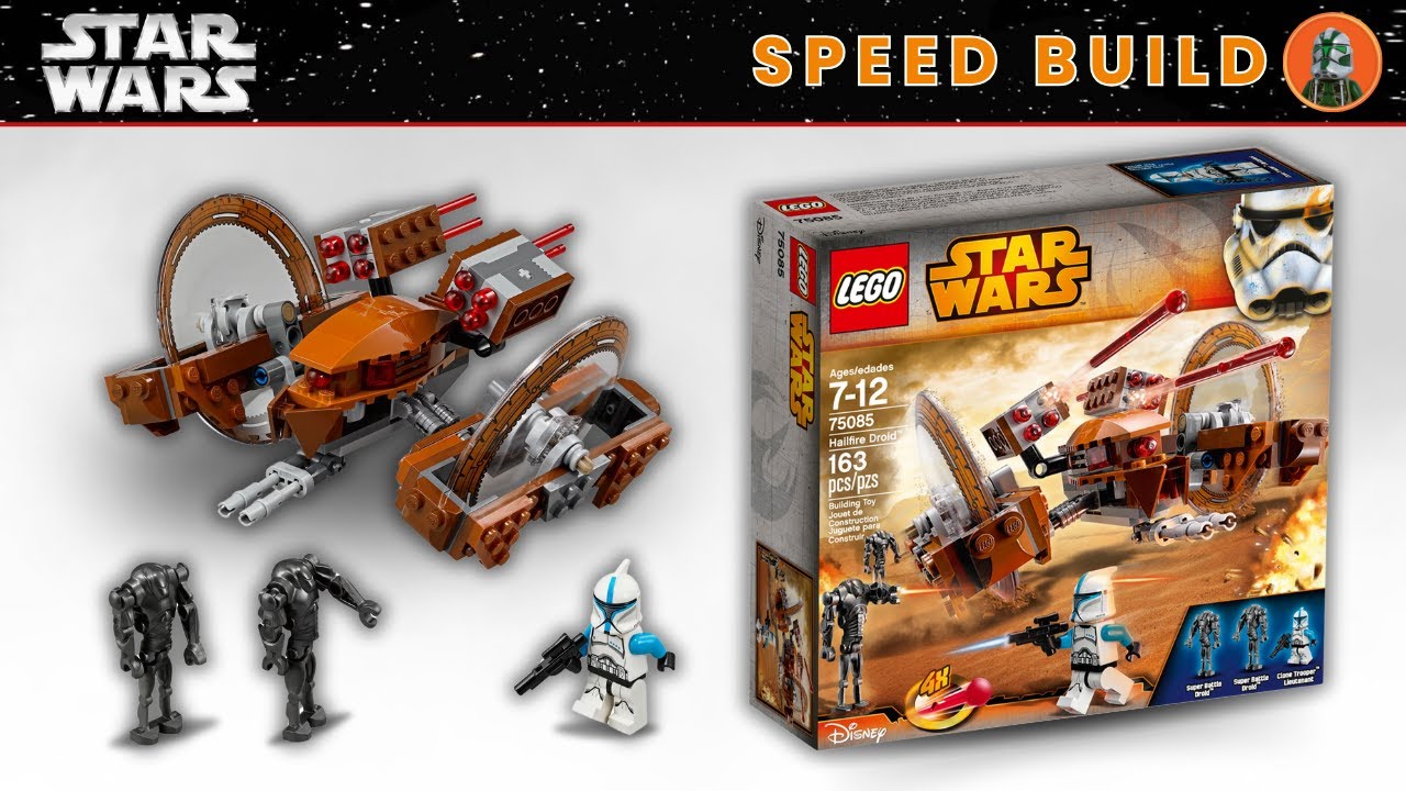 ⚡️ Full Speed Build｜LEGO Star Wars 75085 Hailfire Droid - YouTube