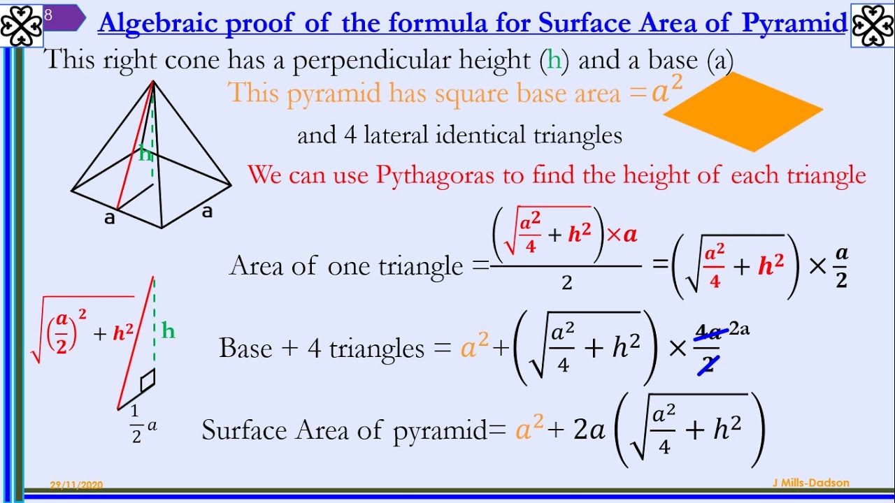 Surface Area of Cones, Pyramids, Sphere and Hemisphere - YouTube