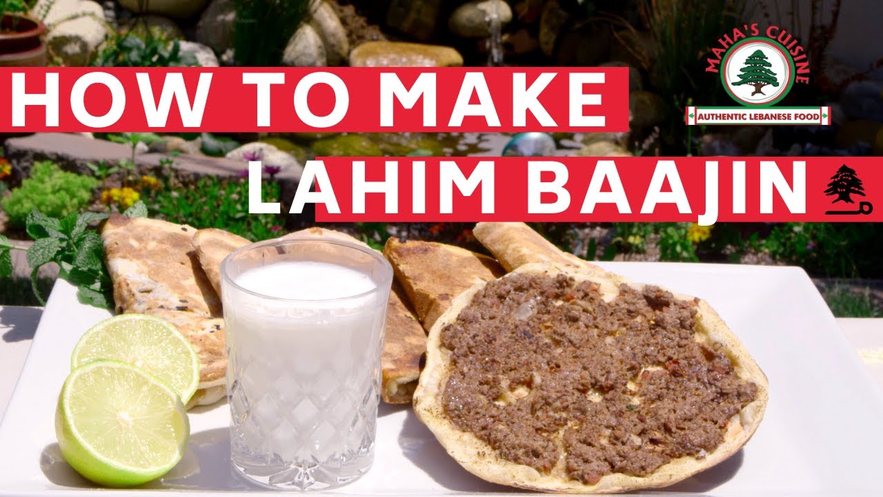 How To Make Lebanese Meat Pie ( Lahim Baajin) - YouTube
