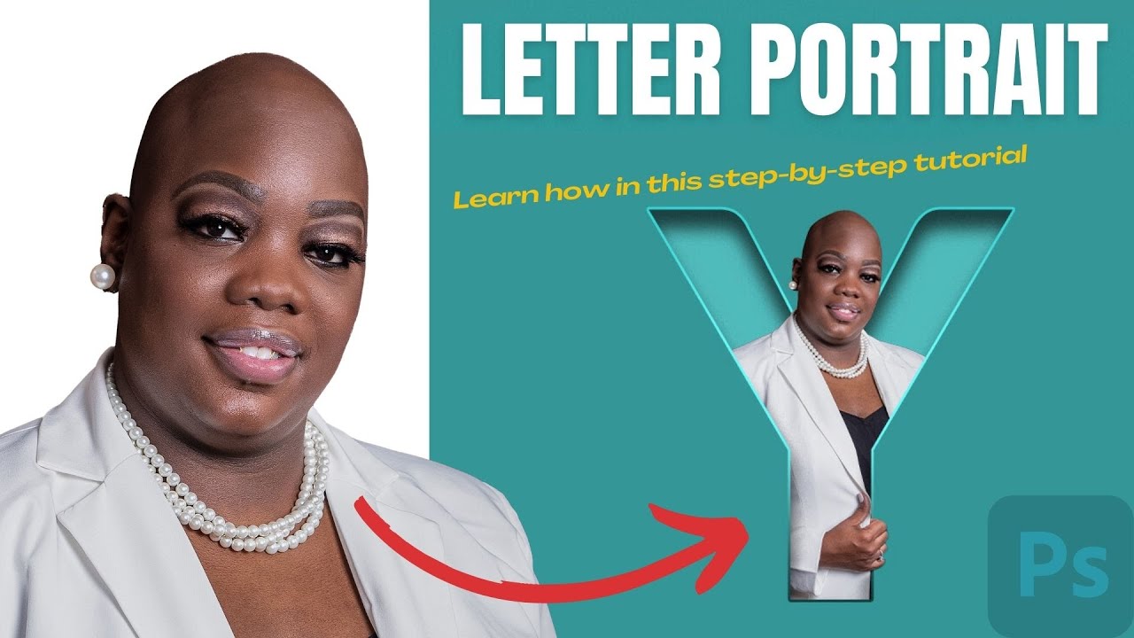 Create Your Own Letter Portrait Today! | PS 2023 Tutorial - YouTube