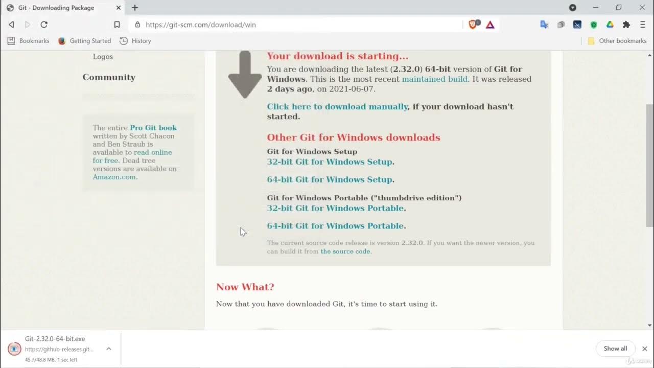 7. Downloading, Installing and Setting up Git on Windows 10 - YouTube