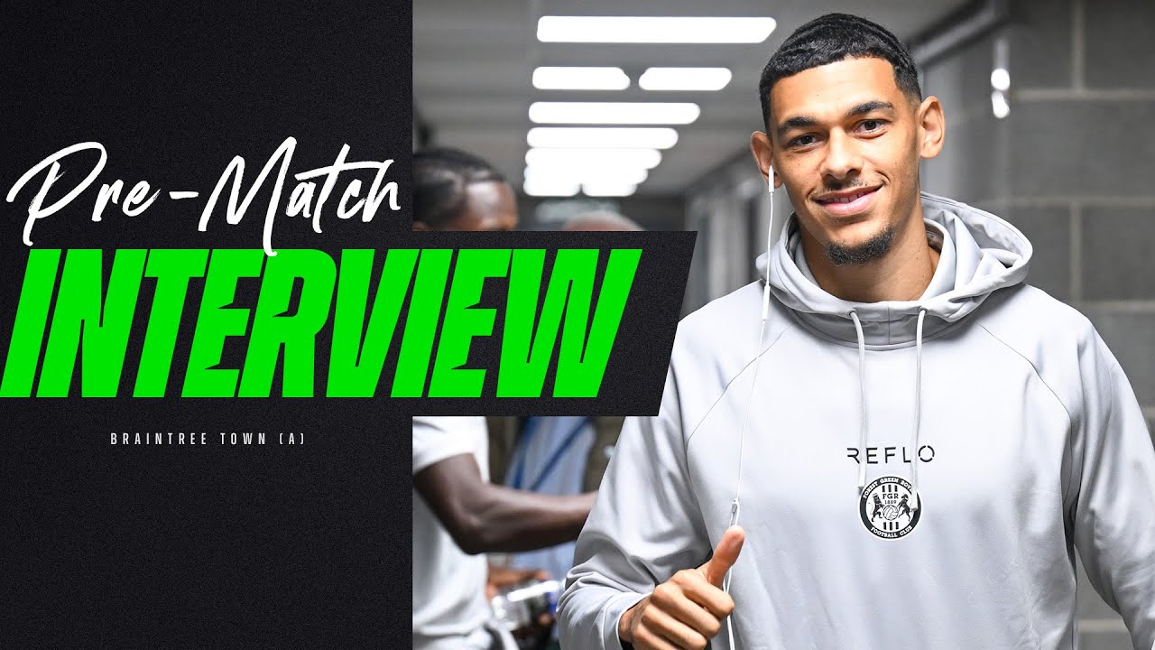 Kairo Mitchell pre-match | Braintree Town (A) - YouTube