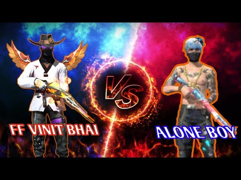 ALONE BOY 🇮🇳 VS FF VINIT BHAI 🇮🇳 👽 - YouTube
