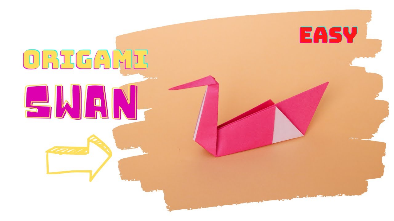 origami swan tutorial | how to make easy origami paper swan - YouTube
