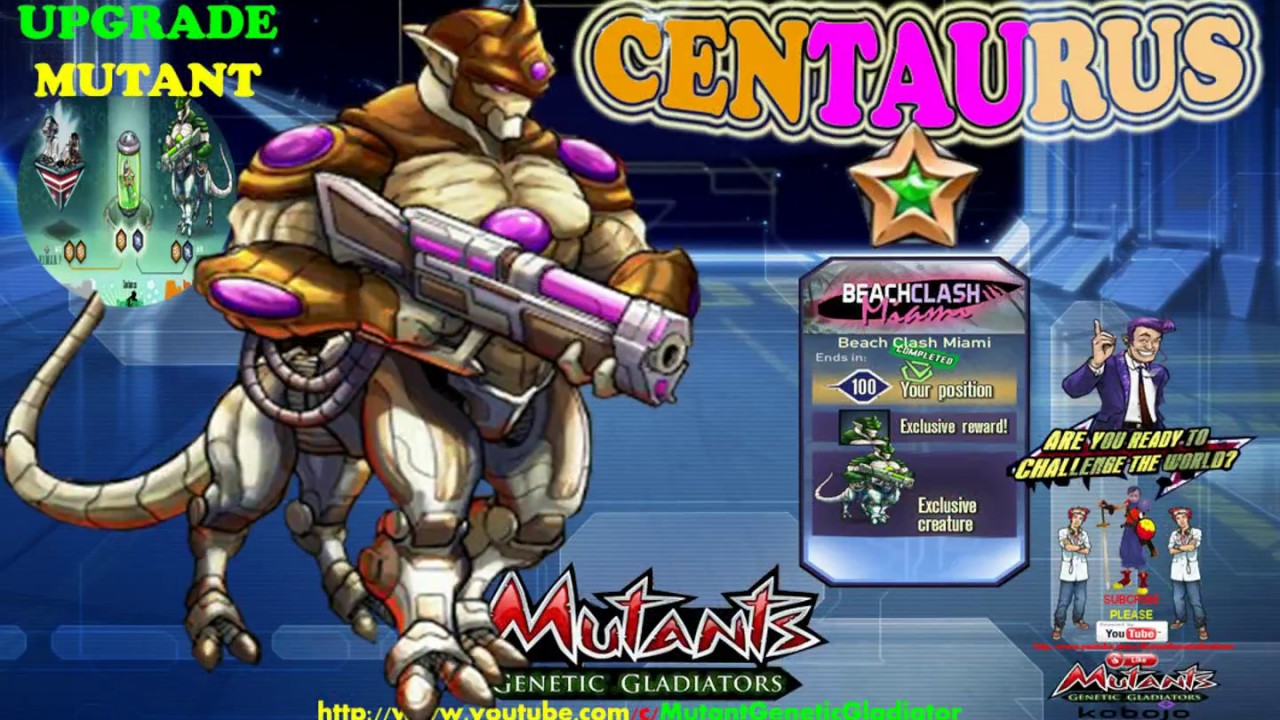 Mutant Genetic Gladiator : Centaurus Bronze Cross Breed - YouTube