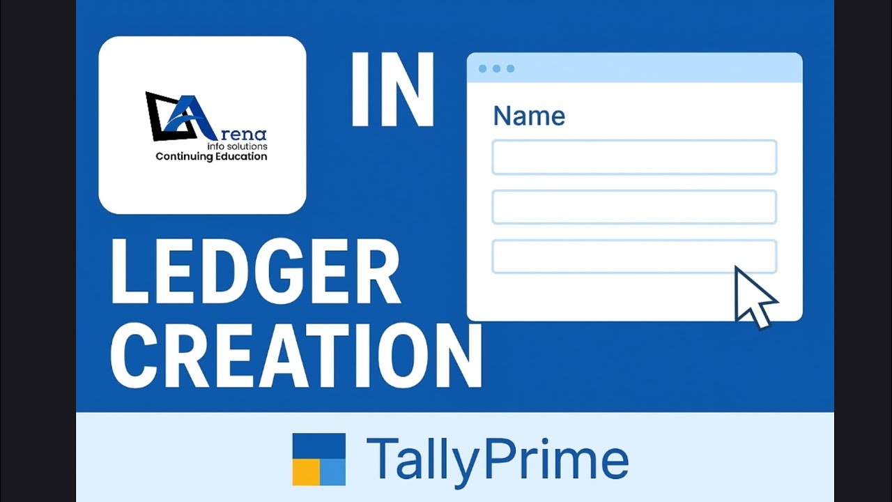 Ledger creation in tally prime - YouTube