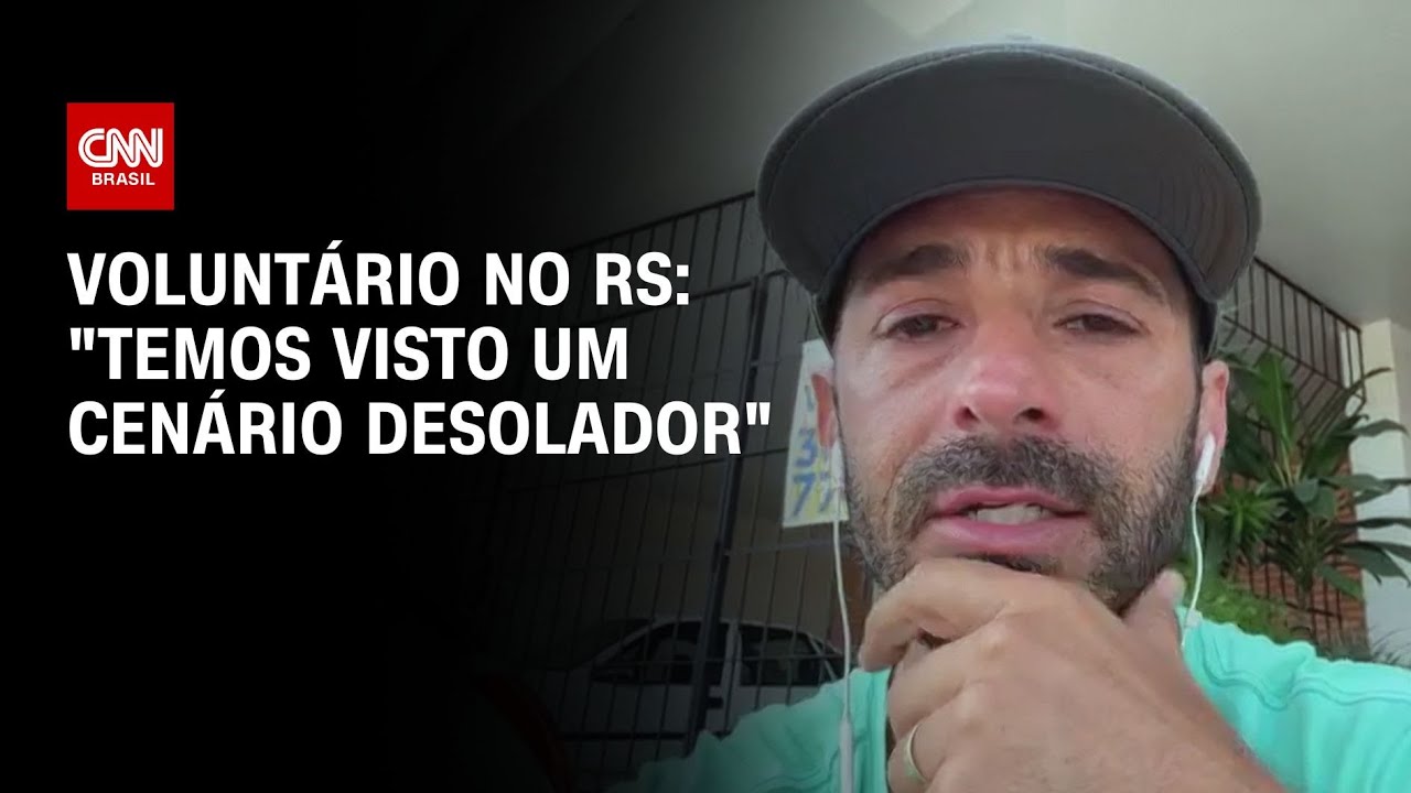 Voluntário no RS: "Temos visto um cenário desolador" | LIVE CNN - YouTube