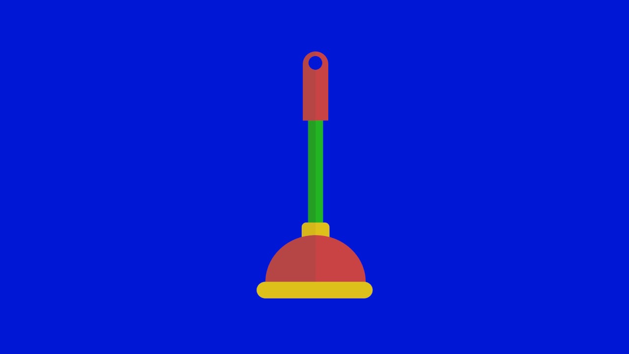 Animated Plunger Green Screen - YouTube