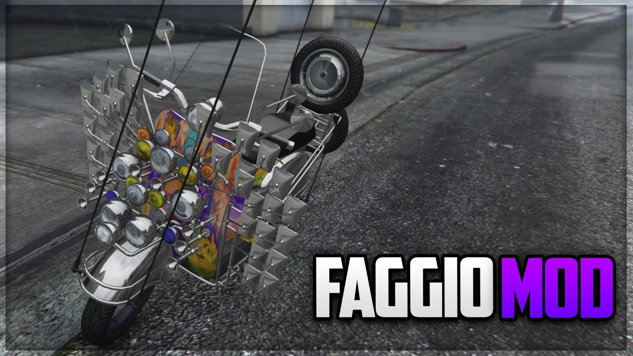 GTA 5 Online: Faggio Mod Full Customization (GTA 5 Biker DLC) - YouTube