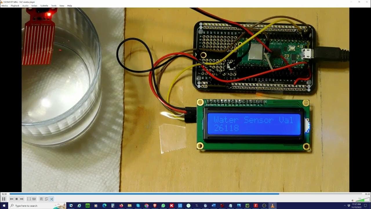 Raspberry Pi Pico W Water Level Sensor, MQTT, I2C_LCD - YouTube