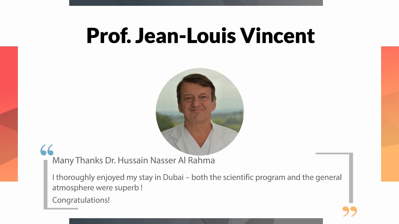 Many thanks to Professor Jean-Louis Vincent for his tremendous support ...