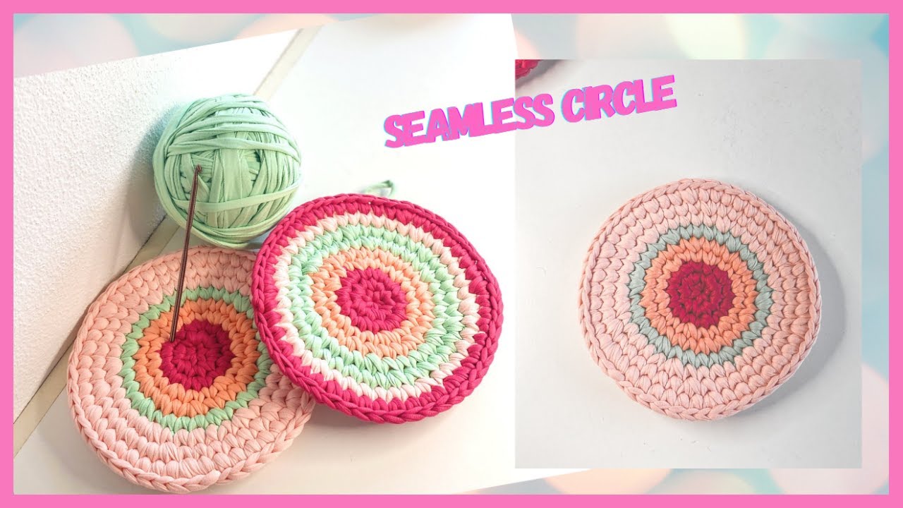 How to Crochet a Perfect Circle | Seamless Circle Crochet - YouTube