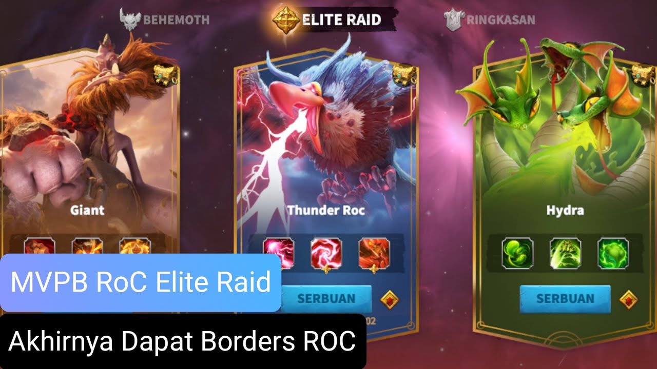 ROC Elite Raid di Game Call Of Dragons - YouTube