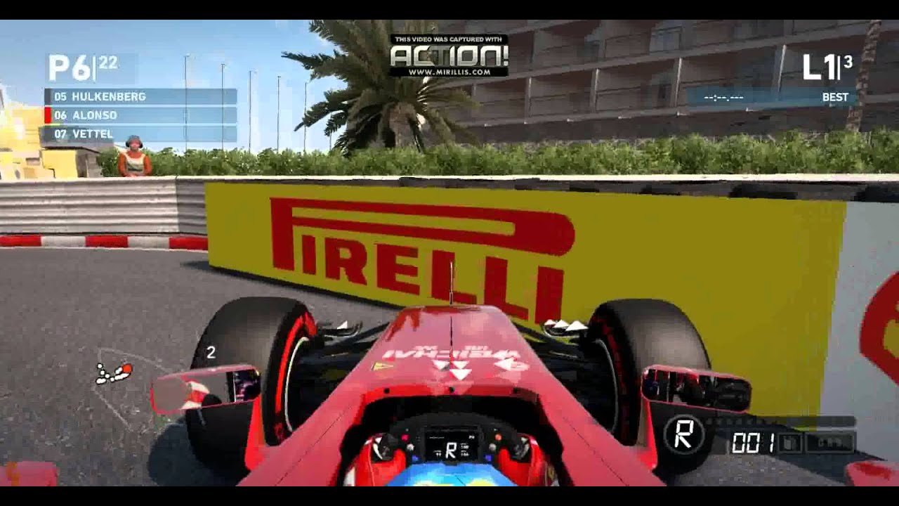 F1 2014 GAME MONACO CRASH RED FLAG! - YouTube