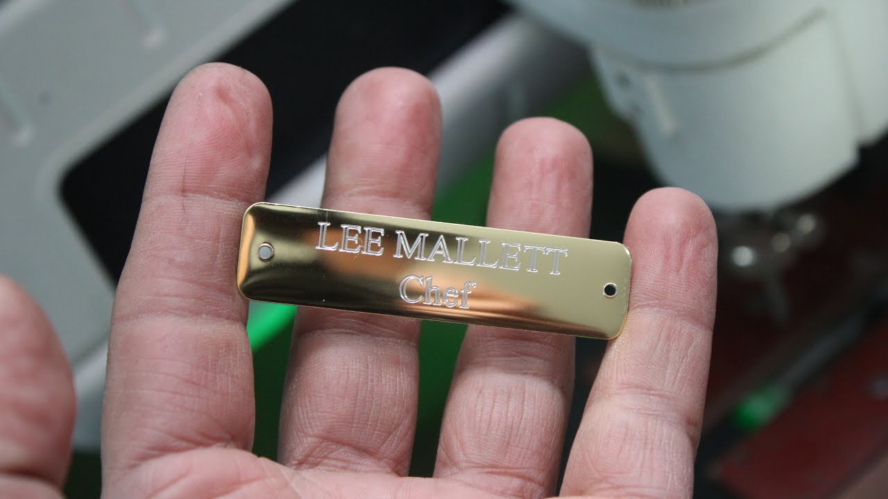 Custom Engraving Gold Plate Engraved and Holes - YouTube