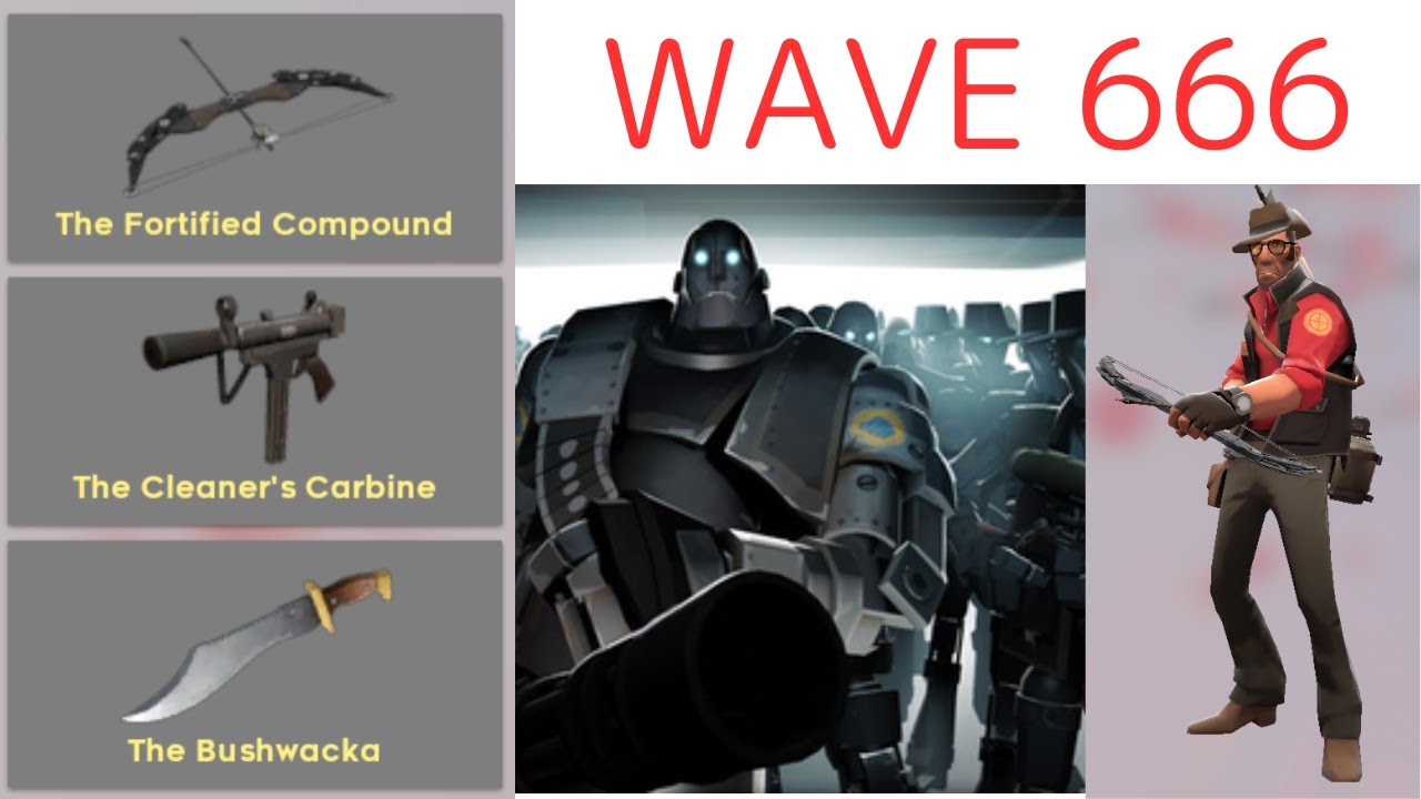 TF2-Beating MvM Wave 666 as Huntsman Sniper - YouTube
