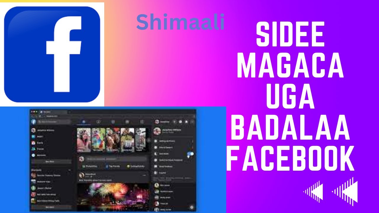sidee facebook magaca looga badalo || Baro|| - YouTube