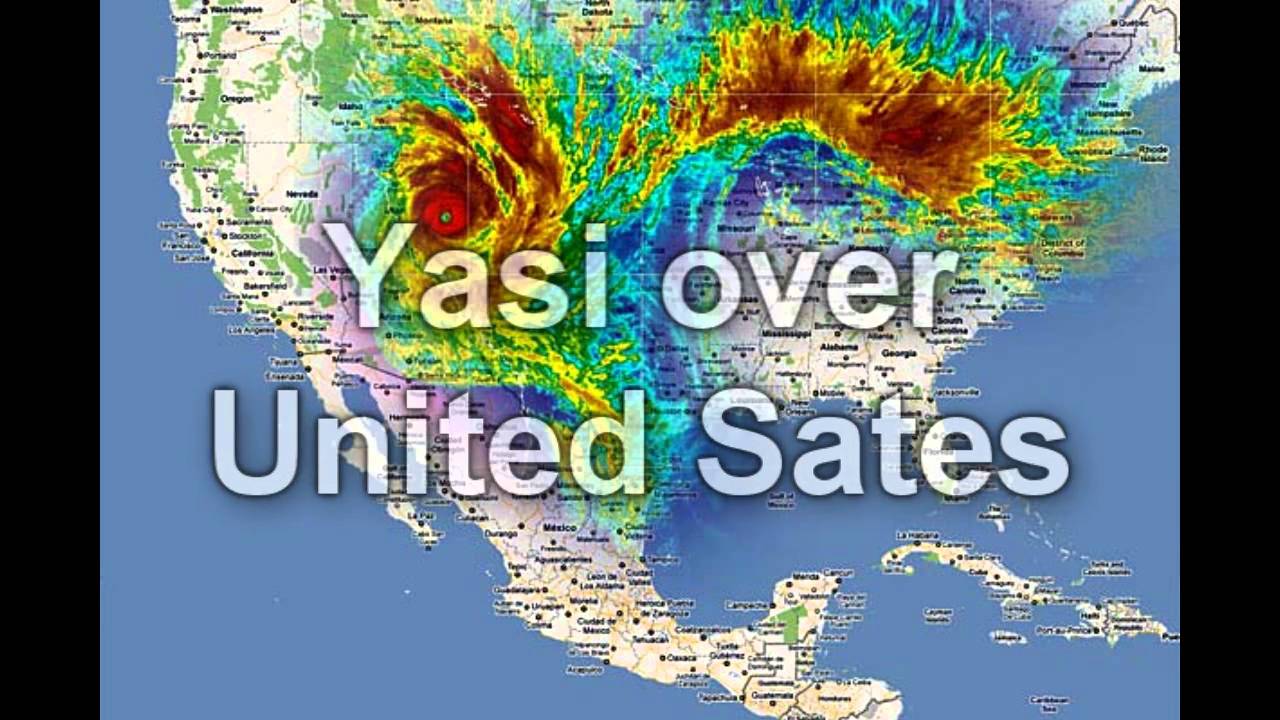 Tropical Cyclone Yasi Size comparison of America. - YouTube