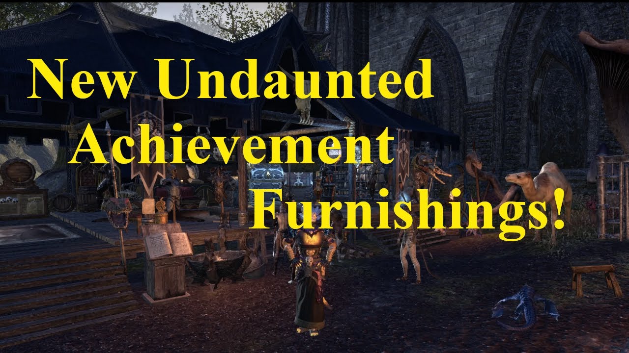 ESO NEW Undaunted Achievement Furnishings! - YouTube