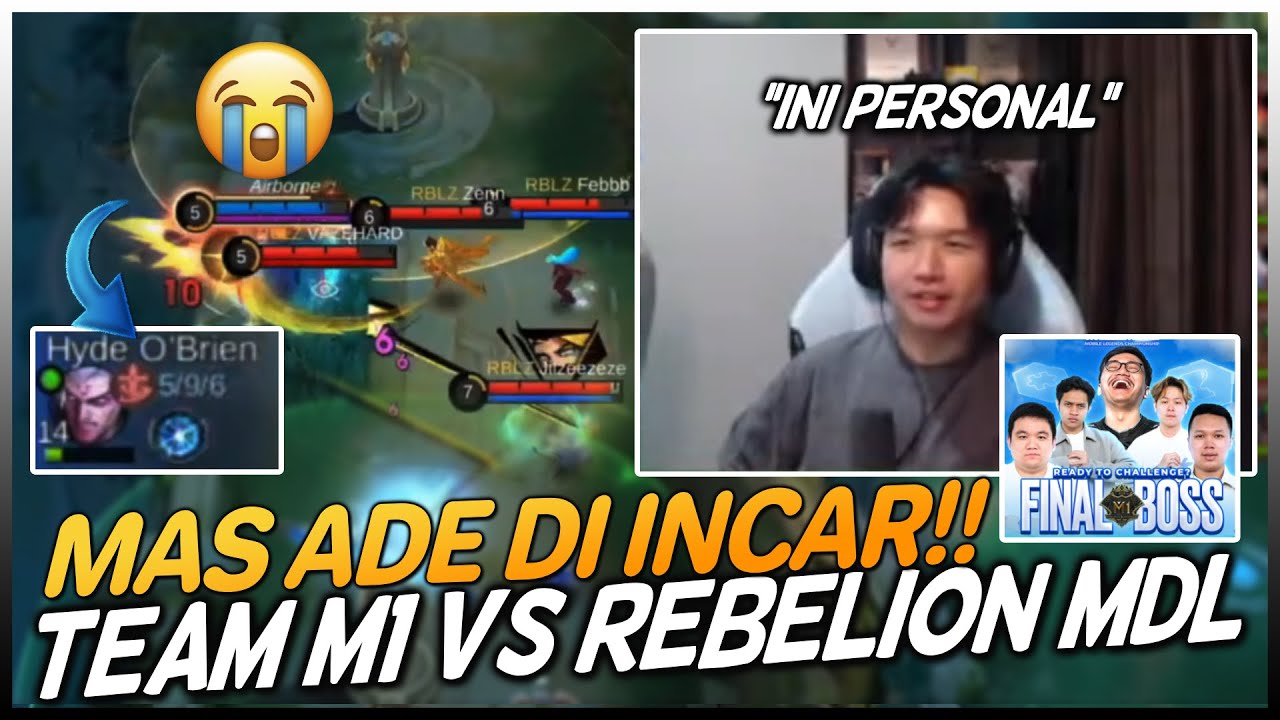 MAS ADE DI INCER TERUS ‼️ SAMPAI MATI 9 KALI!! TEAM M1 VS REBELION ...