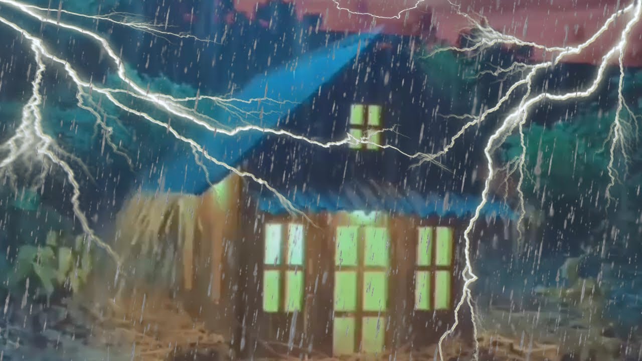 Thunderstorm Ambiance for Sleeping | Heavy Rain & Thunder to Help Overcome Insomnia - YouTube