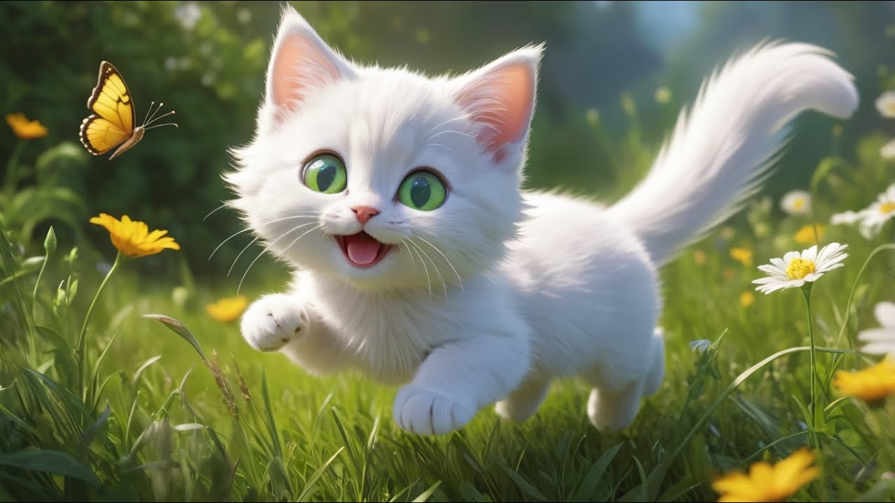 A Kitten's Day of Adventure - Cute 3D Animation for Kids - Cxr Tv Bunny ...