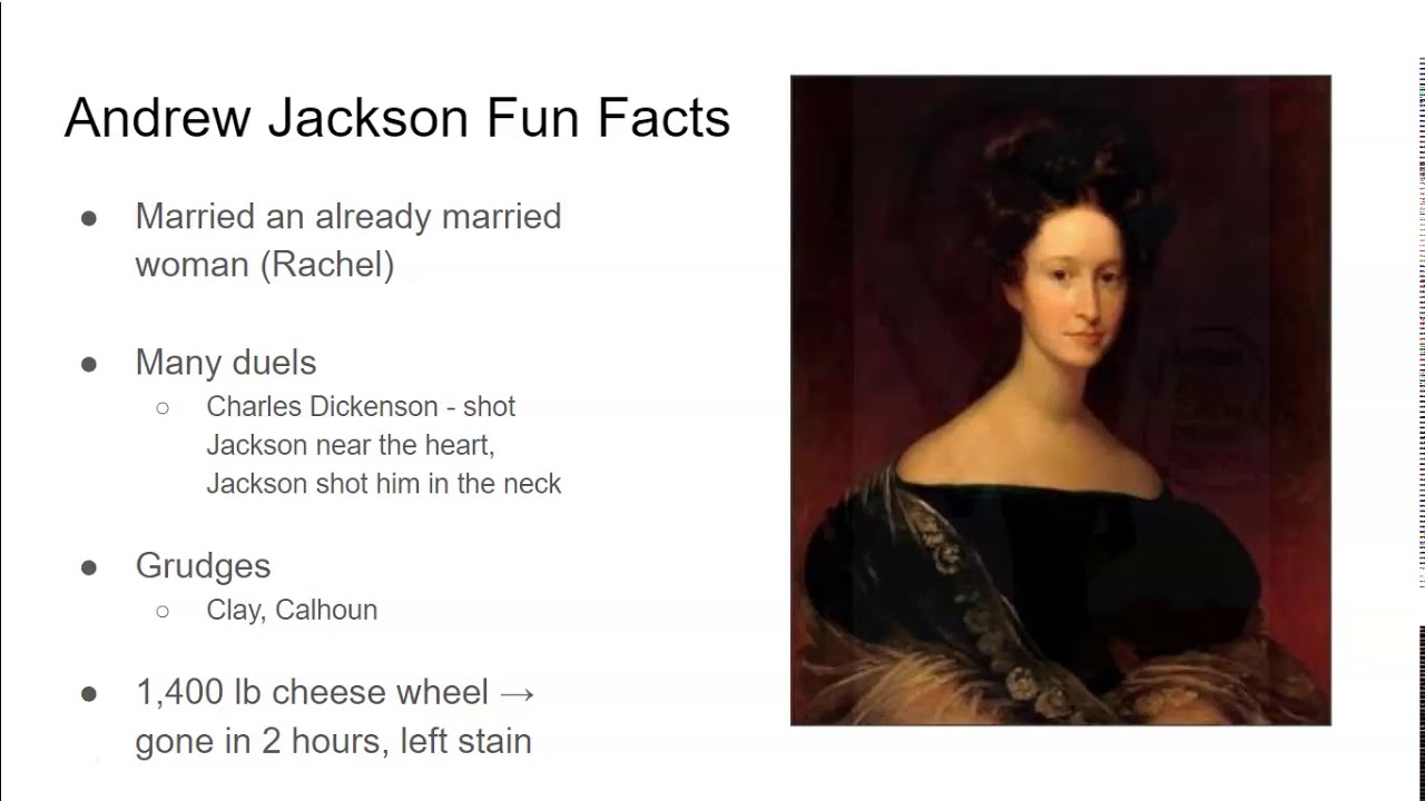 Andrew Jackson Fun Facts - YouTube