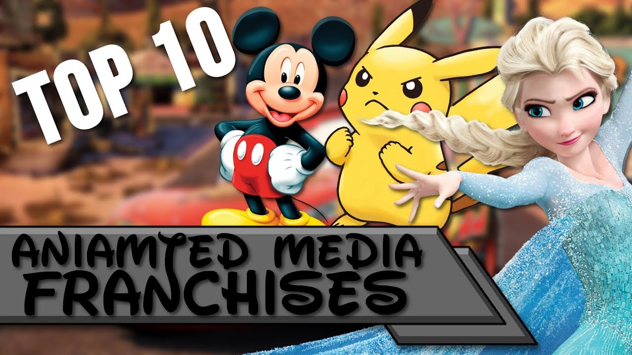 Top 10 | Animated Media Franchises - YouTube