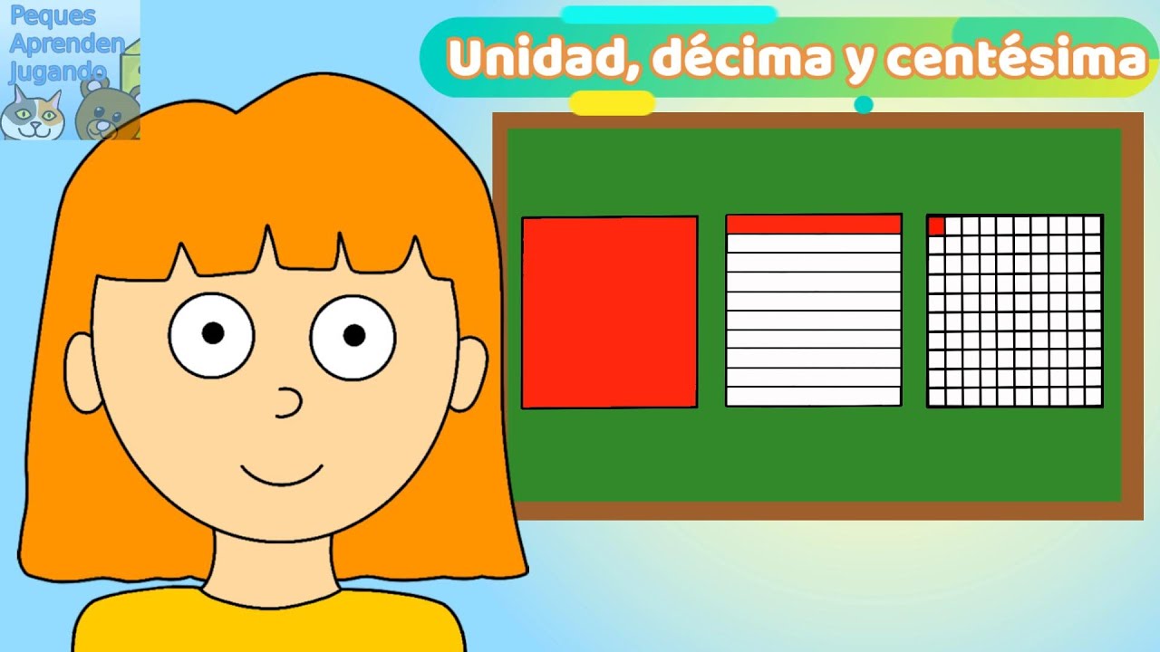Unidad, décima y centésima para niños Los números decimales Peques ...