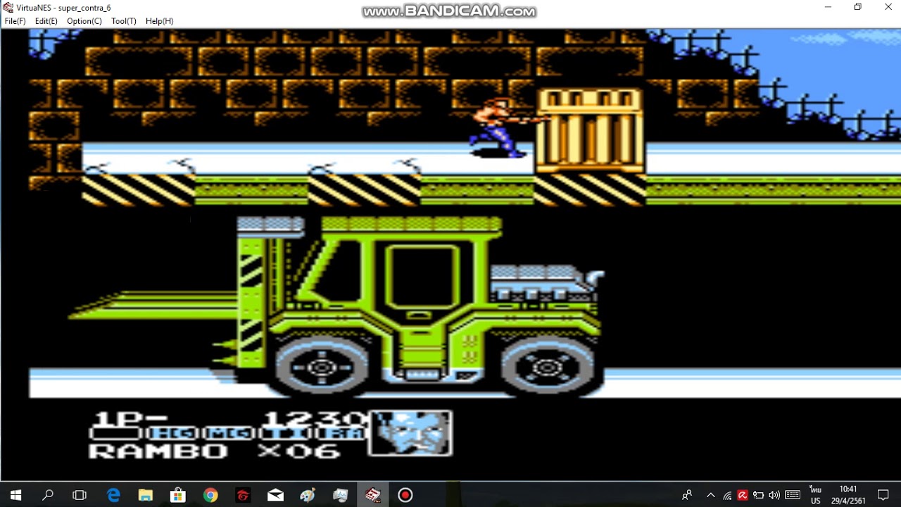 super contra 6 nes glitch - YouTube