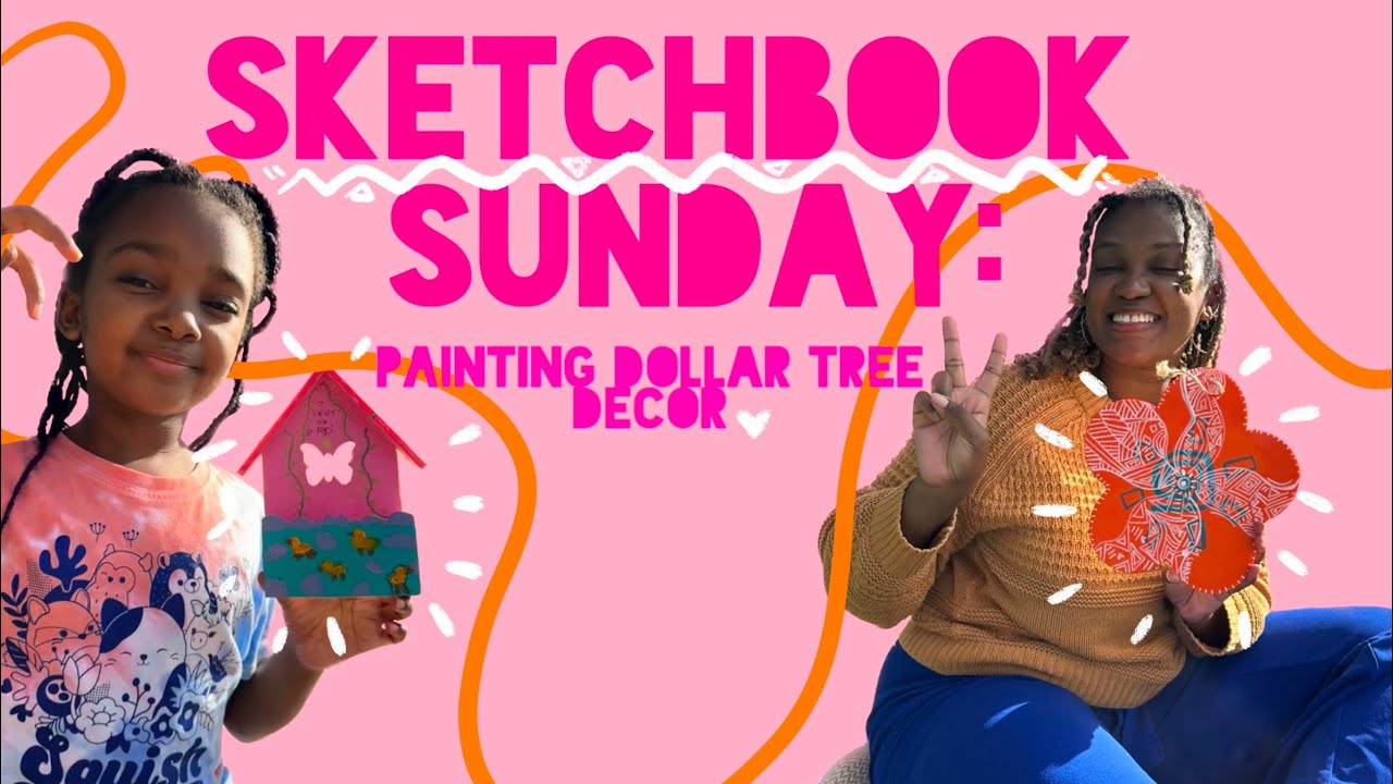 Sketchbook Sunday- Dollar Tree Decor - YouTube