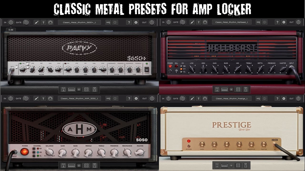 Audio Assault Amp Locker Classic Metal Tones Free Presets Download (4 ...