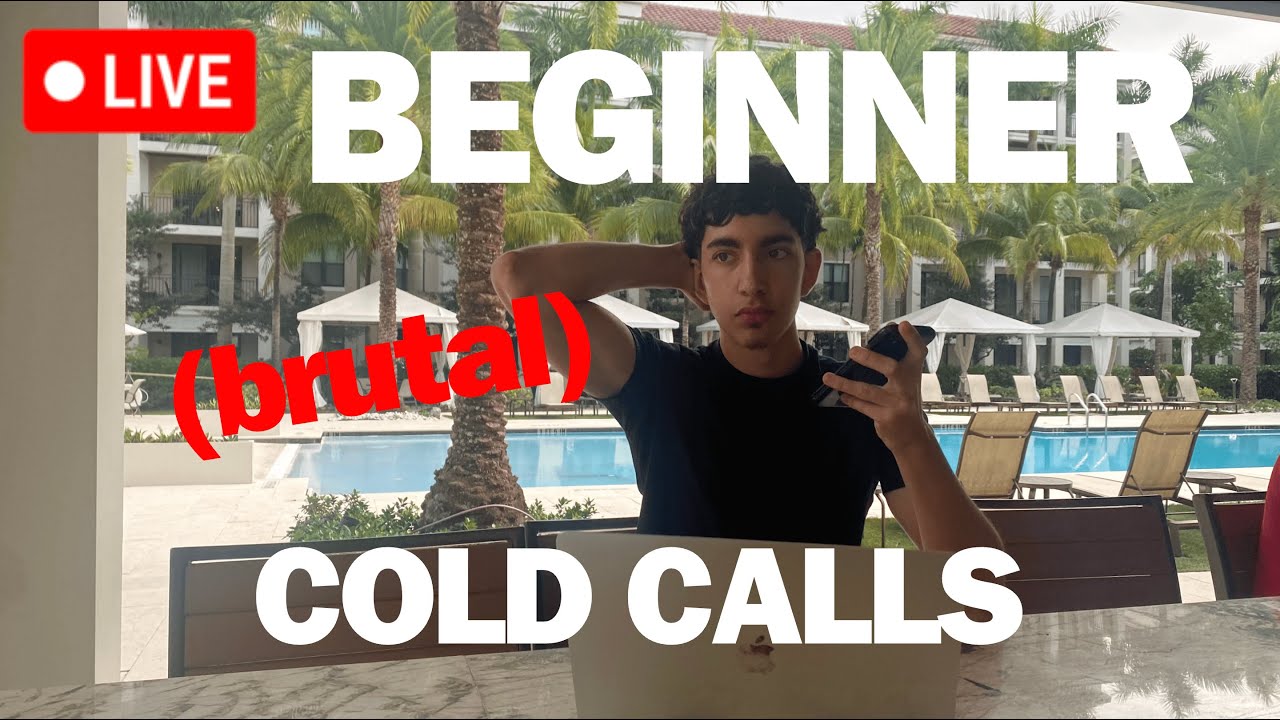 (BRUTAL) 16 Year Old Entrepreneur's First Cold Calls - YouTube