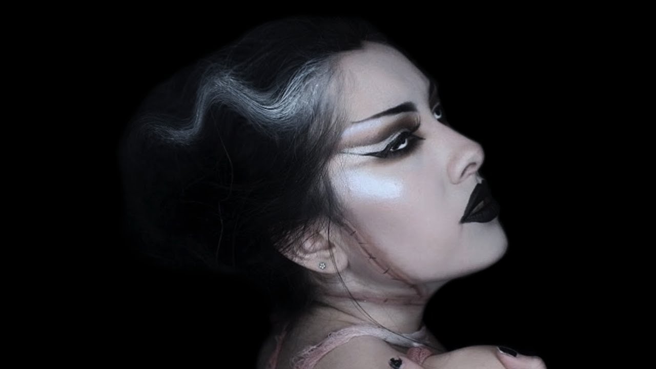 Bride of Frankenstein Makeup Tutorial - YouTube