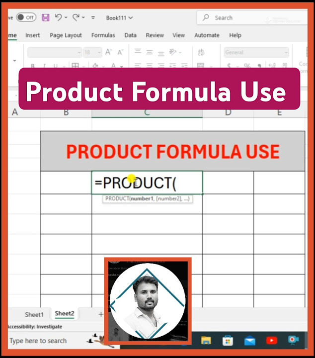 how to use product formula in ms Excel I Excel me Product formula ka use kaise kare #excel # ...